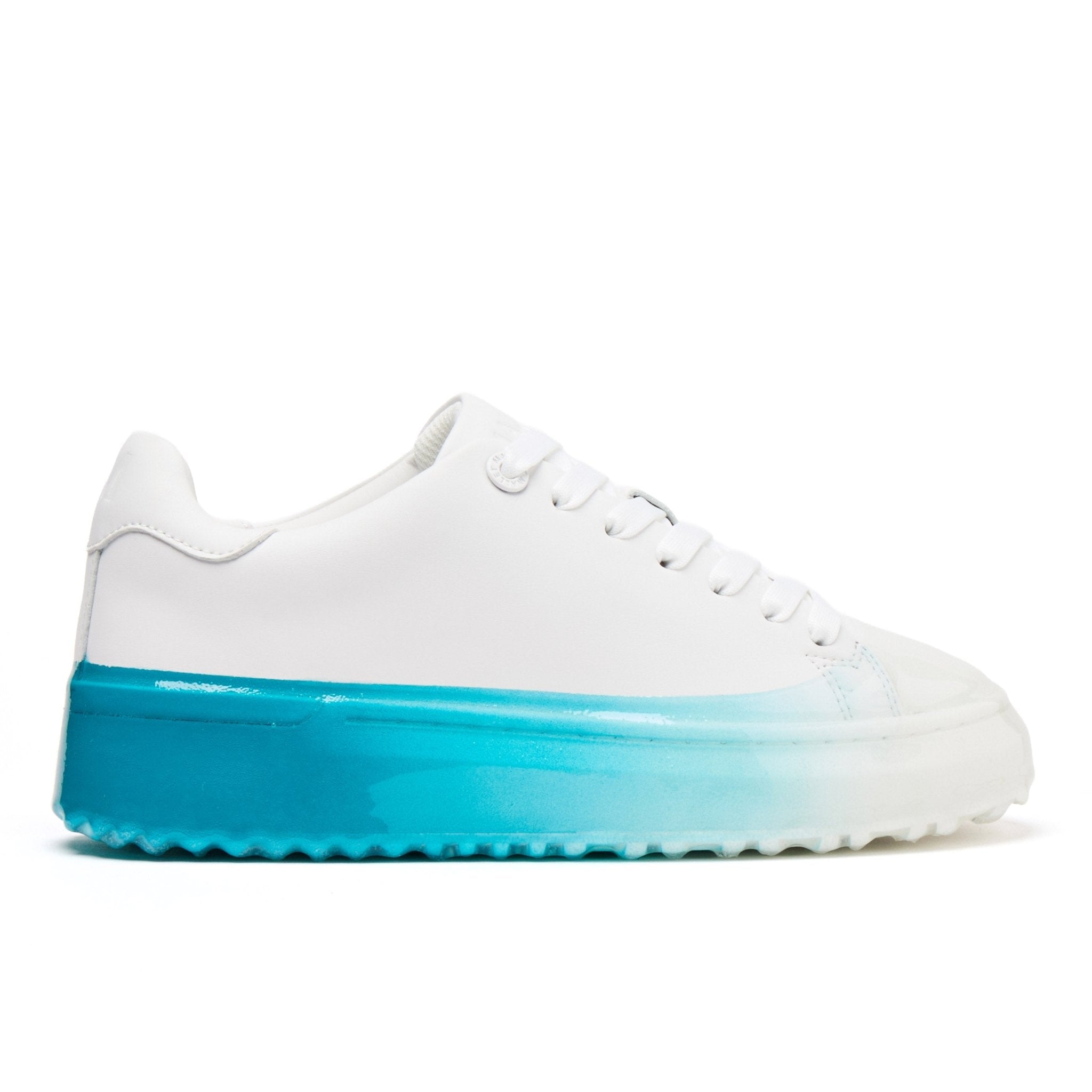GRFTR Lite LWG Leather Trainer | Teal Fade Dip | Mallet London