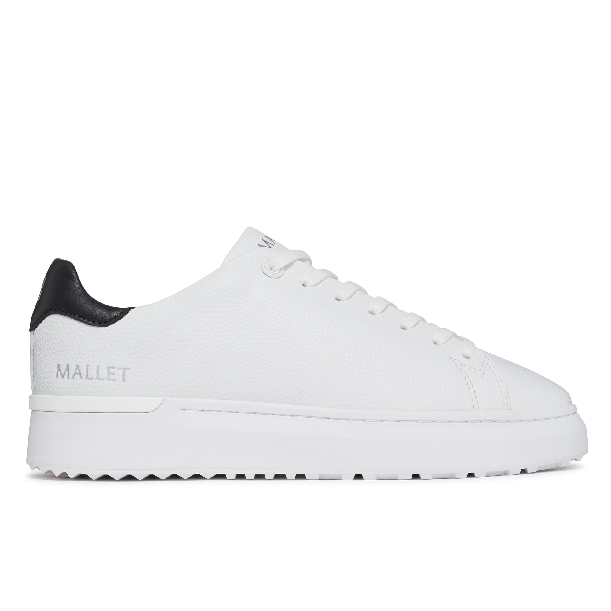 Mallet London GRFTR Lite White Black Tab Mens Trainers